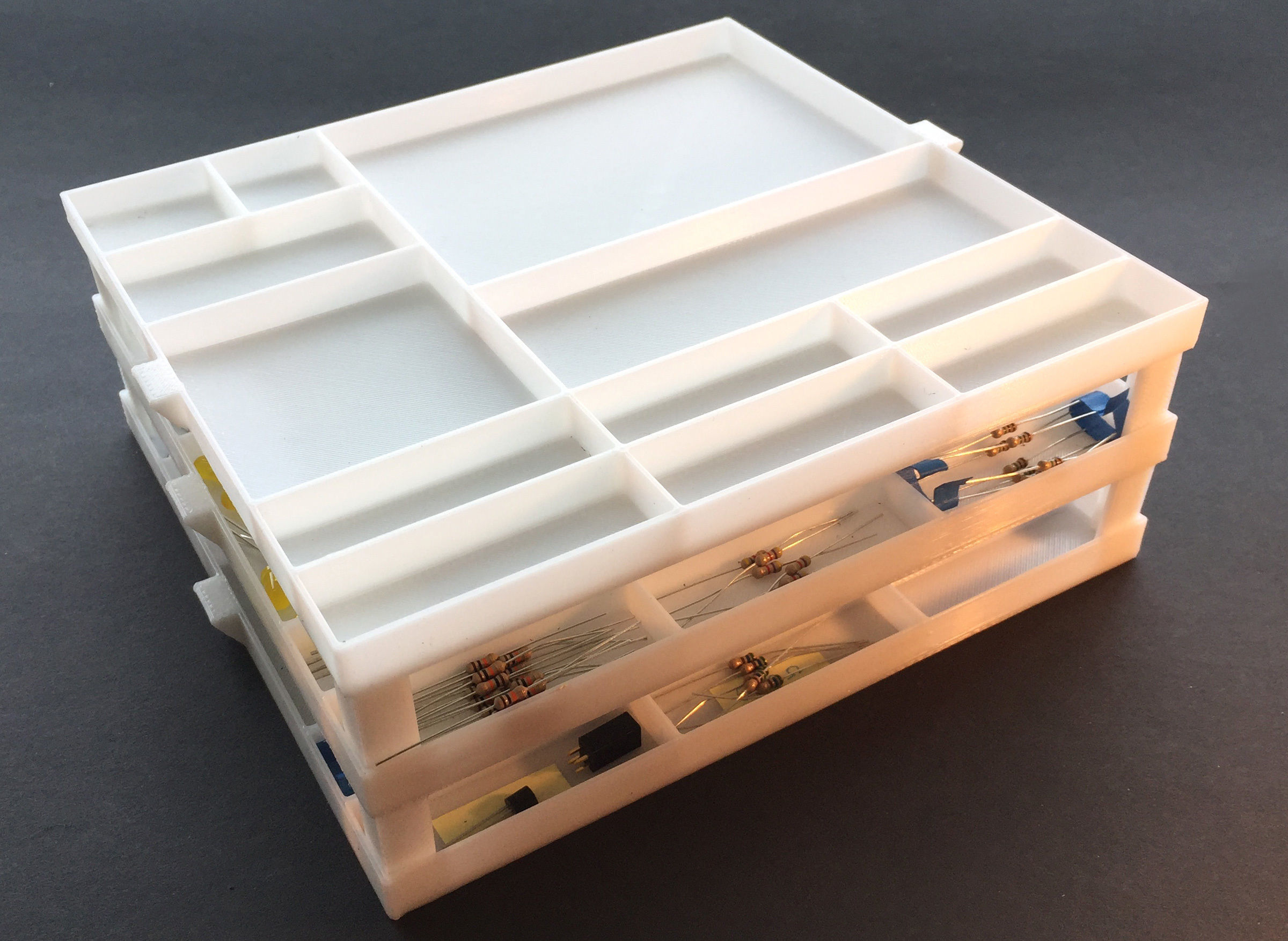 Electronicon component parts tray 3D model 3D printable | CGTrader