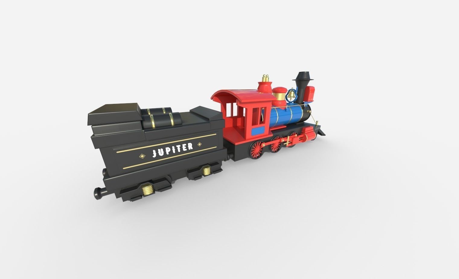 Toy train free VR / AR / low-poly 3D model | CGTrader