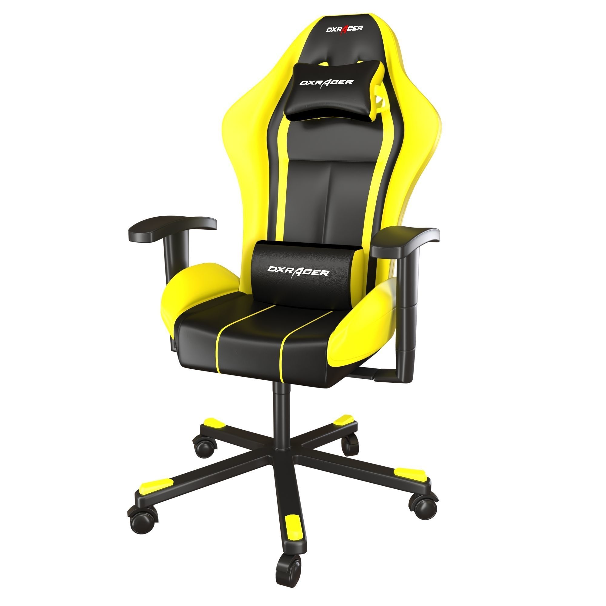 dx racer yellow 3D model | CGTrader