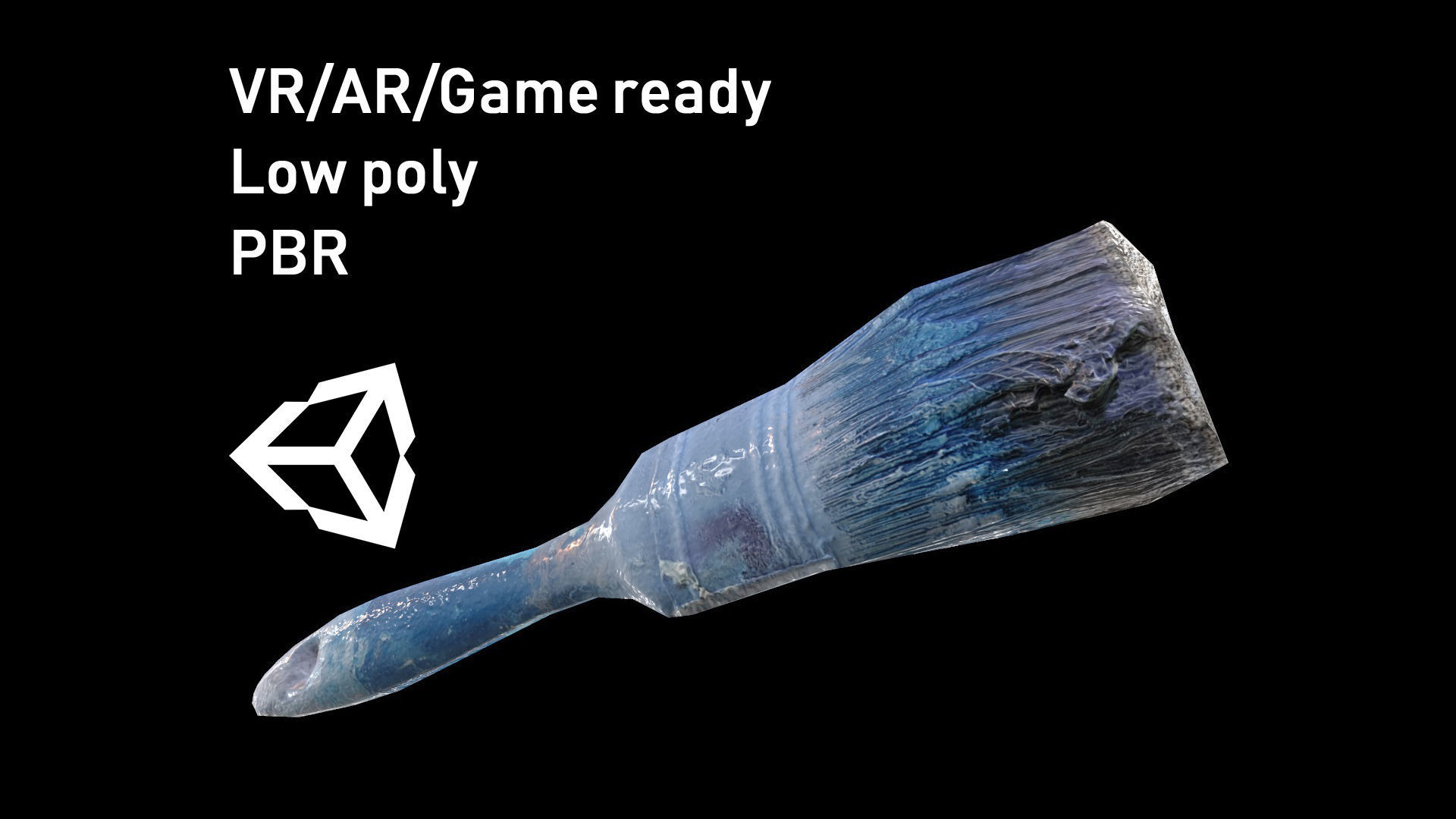 3D model Old Paint Brush Lowpoly model VR / AR / low-poly | CGTrader
