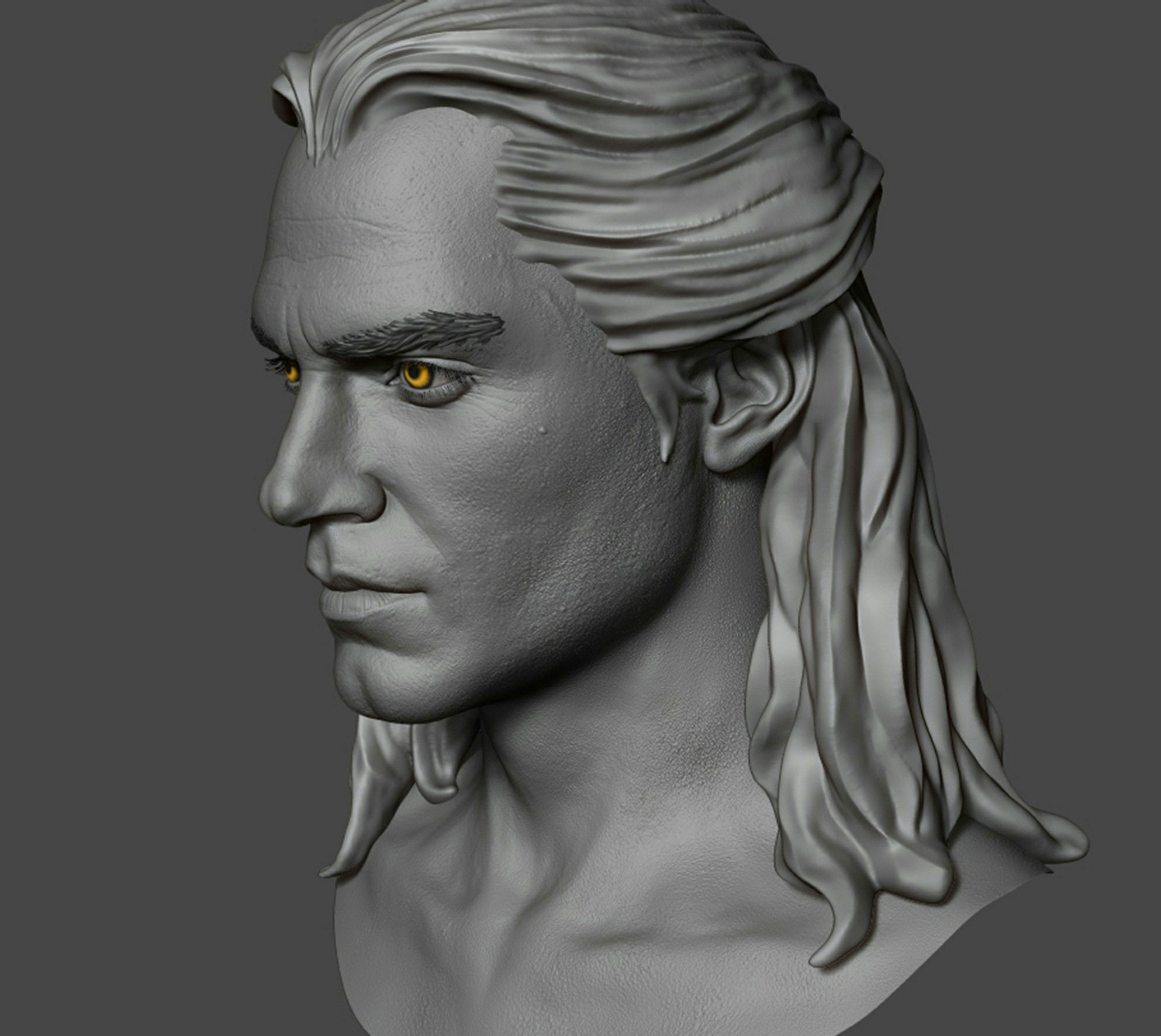 witcher Henry Cavill 3D model | CGTrader