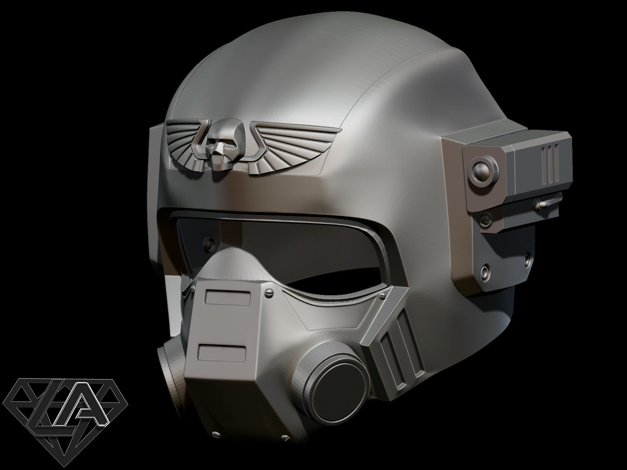 Warhammer cadian helmet v2 3D model 3D printable | CGTrader
