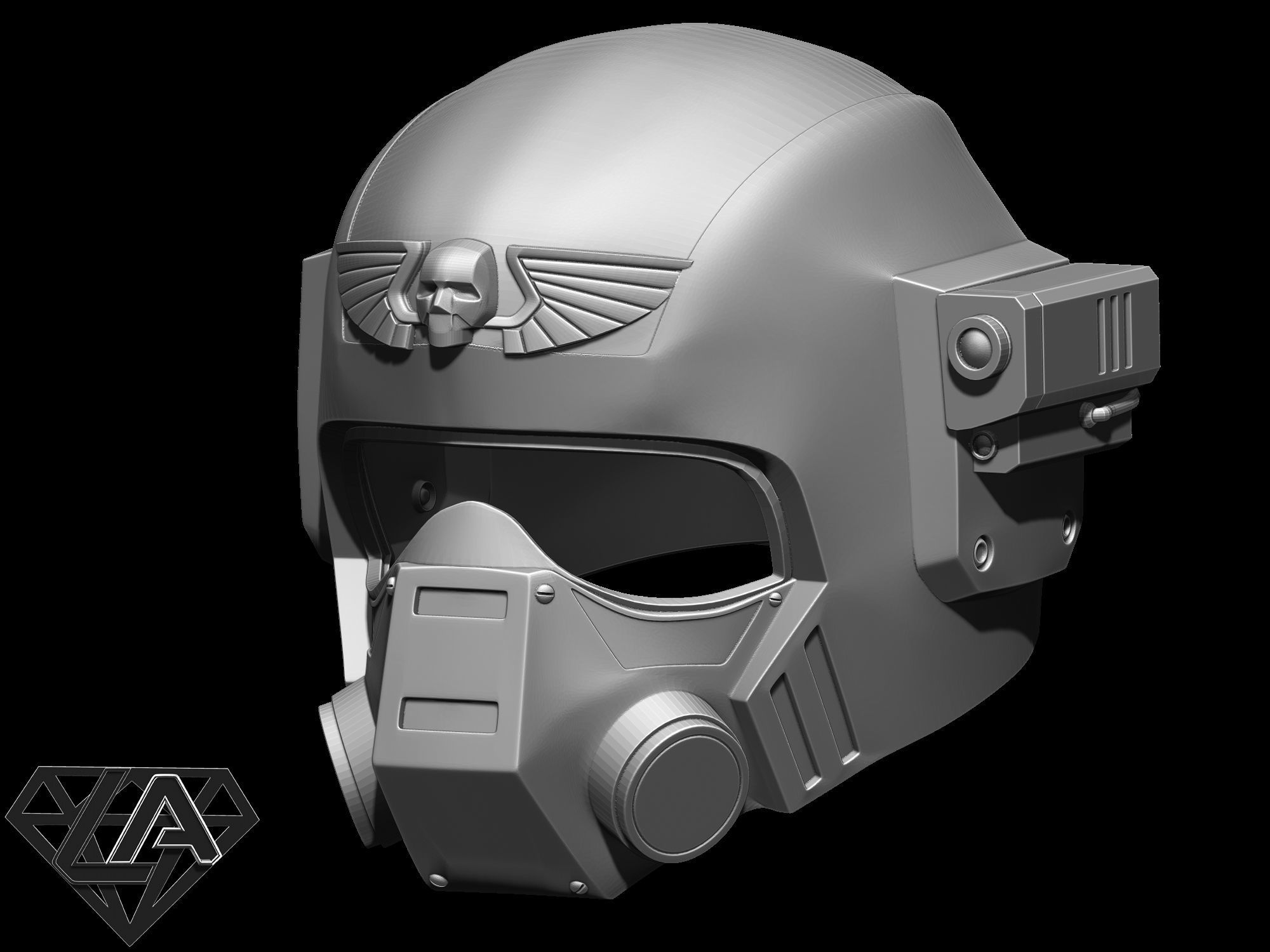 Warhammer cadian helmet v2 3D model 3D printable | CGTrader