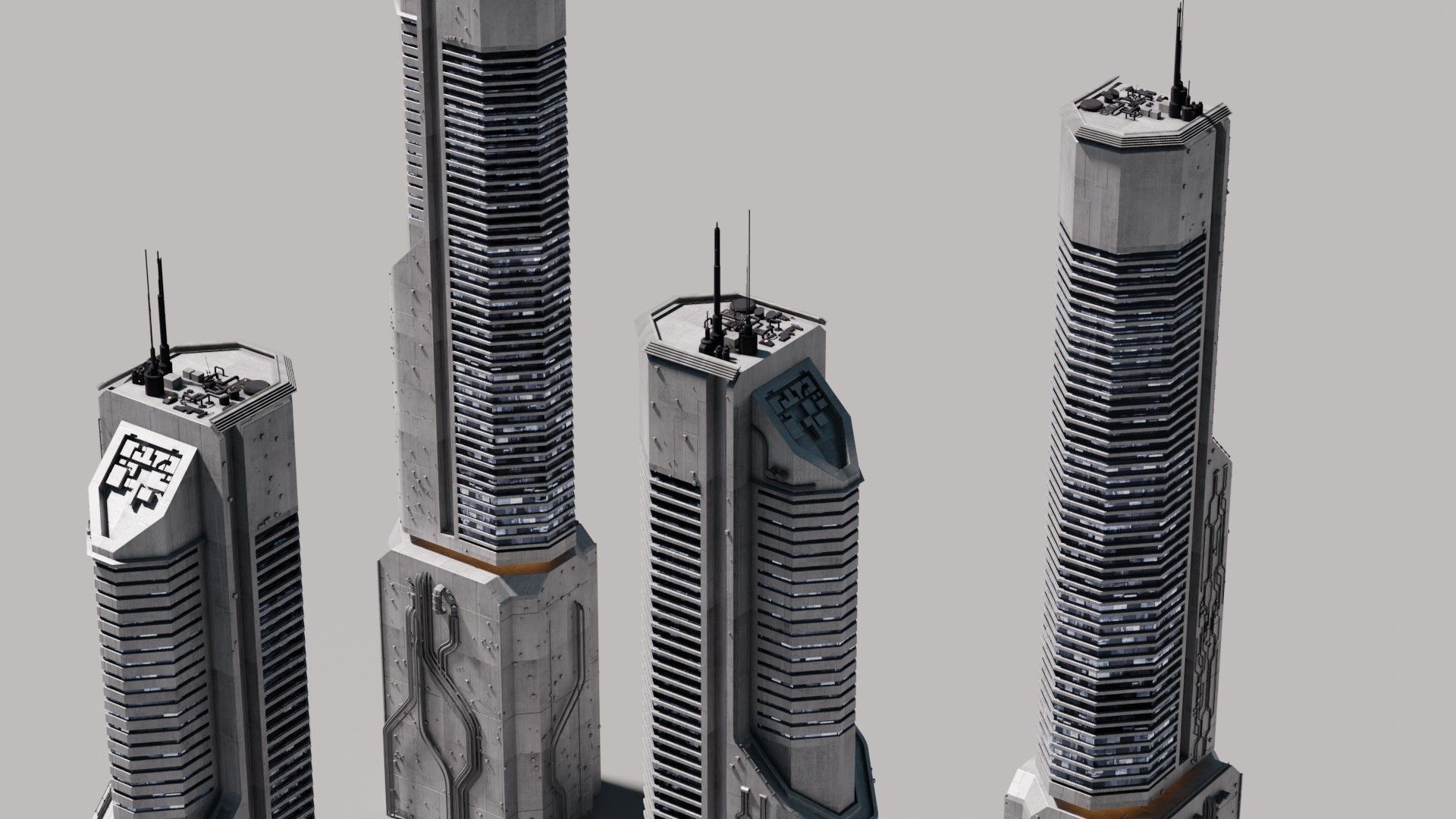 Futuristic Skyscraper 3D model | CGTrader