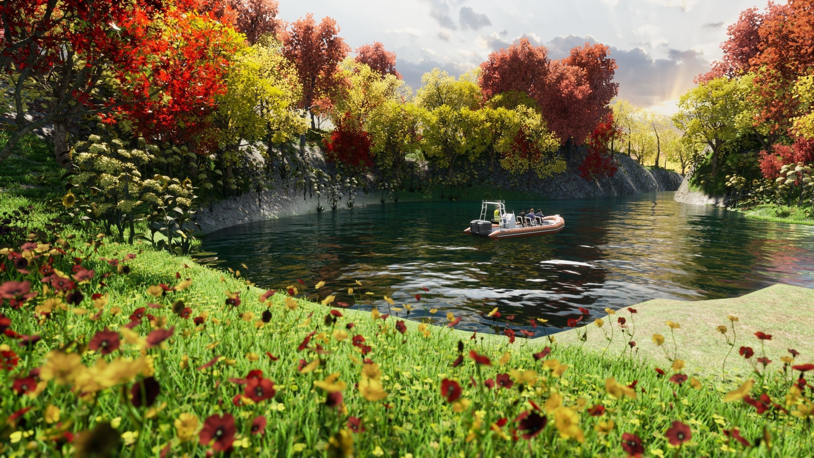 3D Environment Design for Game free VR / AR / low-poly 3D model ...