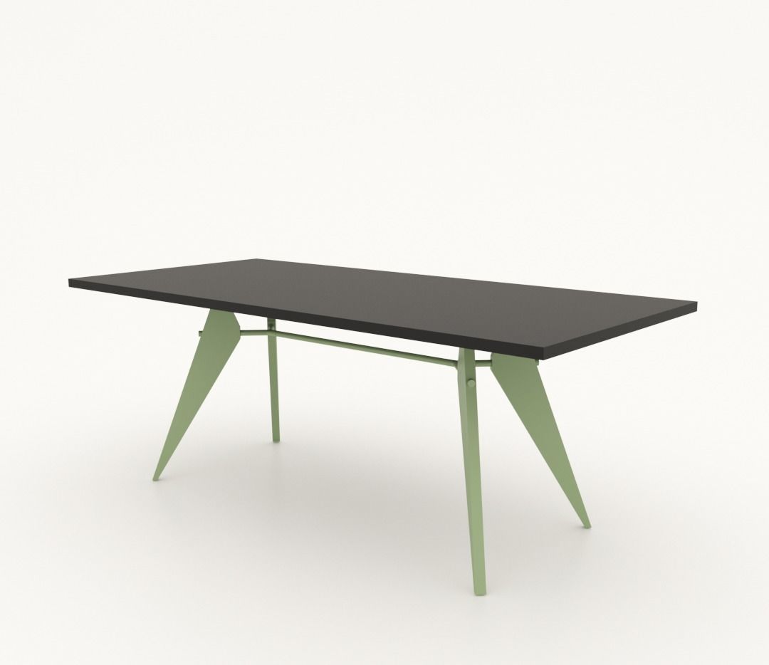 Jean Prouve table 3D model | CGTrader