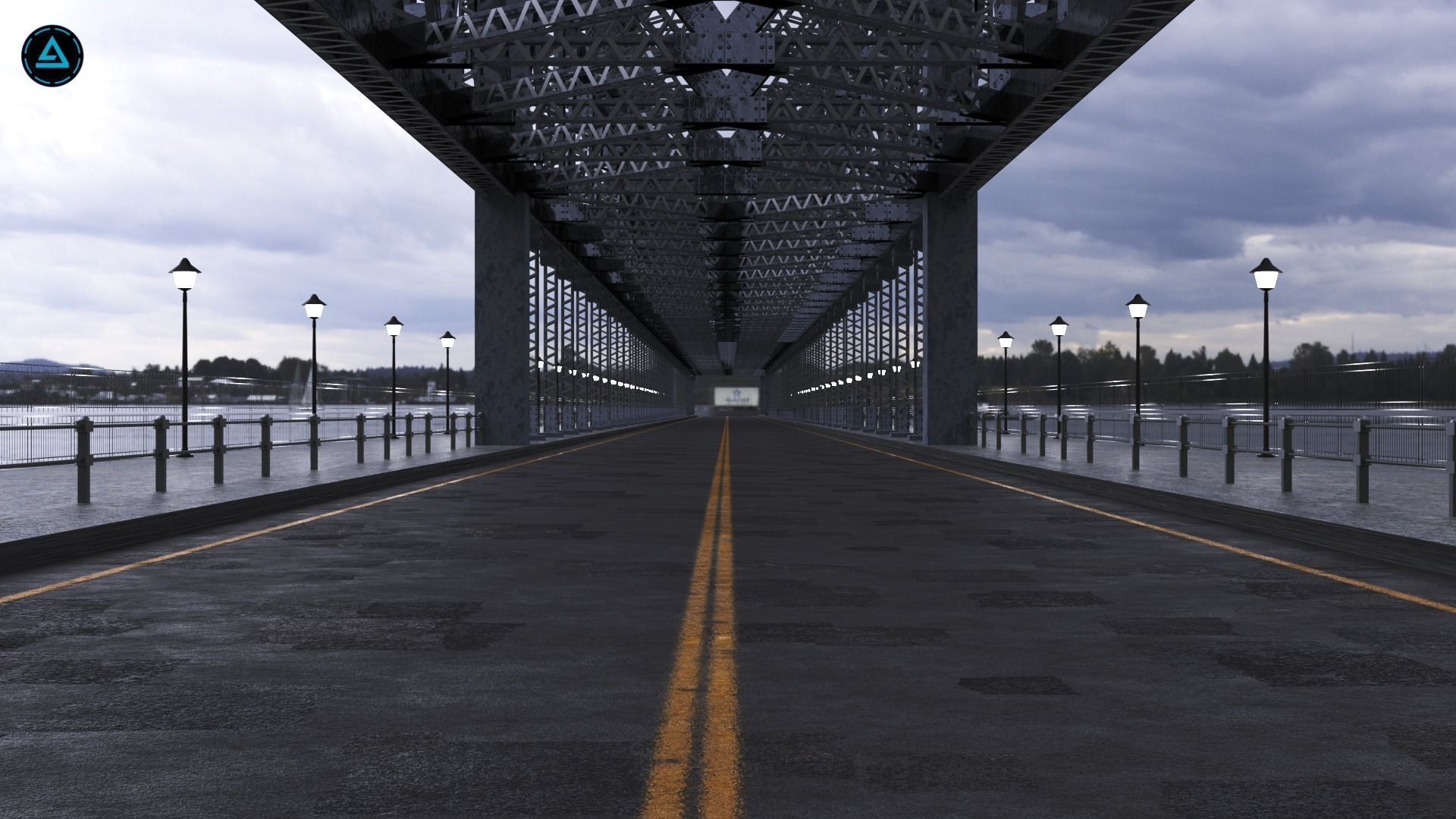 Low Poly Suspension Type Balanced Cantilever Bridge 3D model | CGTrader