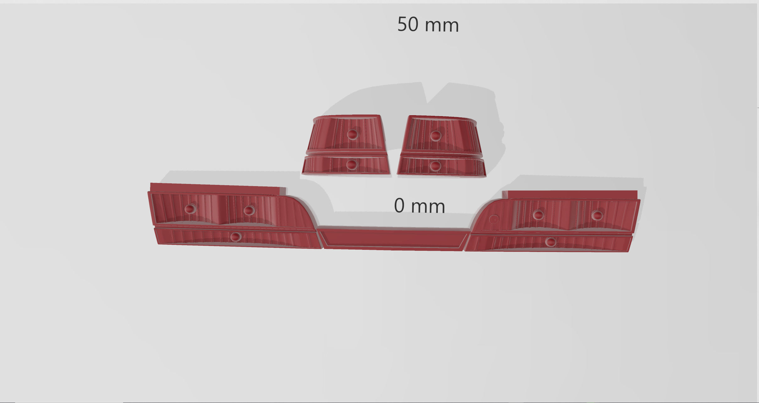 Mark II JZX100 rearlight buckets RC 3D model 3D printable | CGTrader