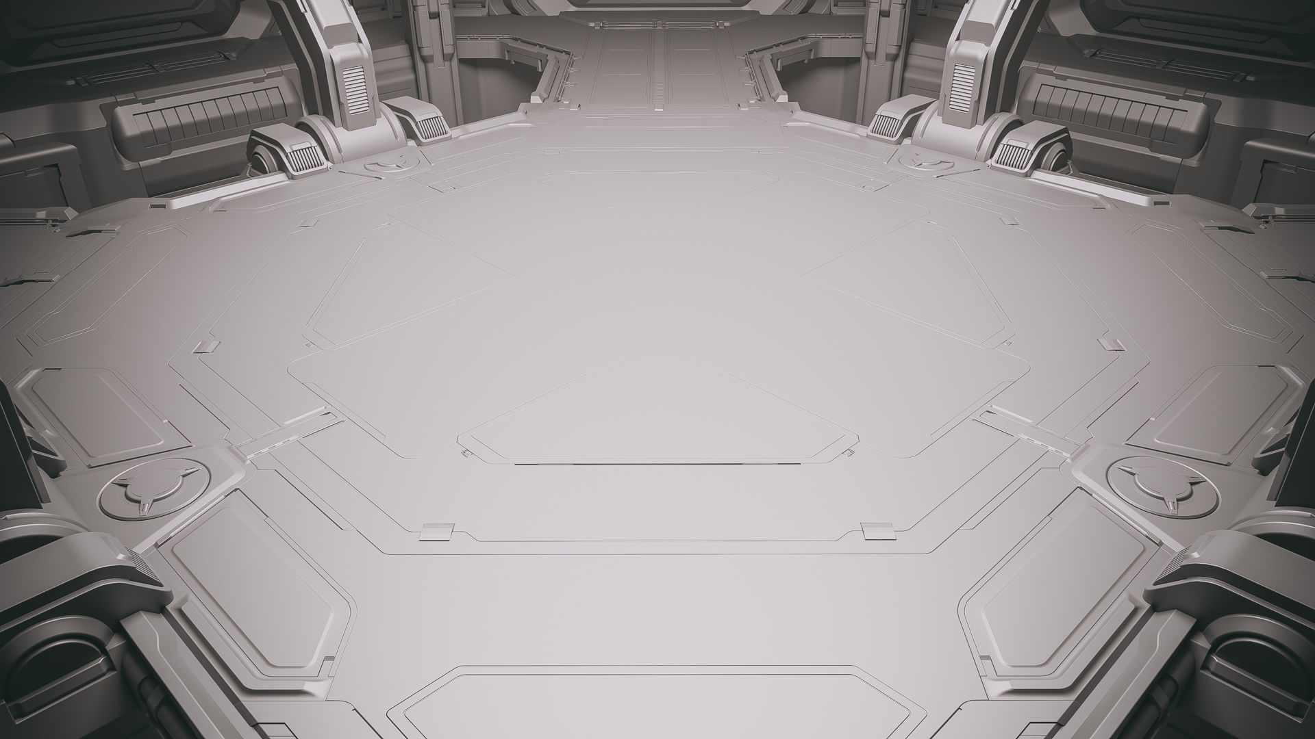 Sci-fi scene black abyss 3D model | CGTrader