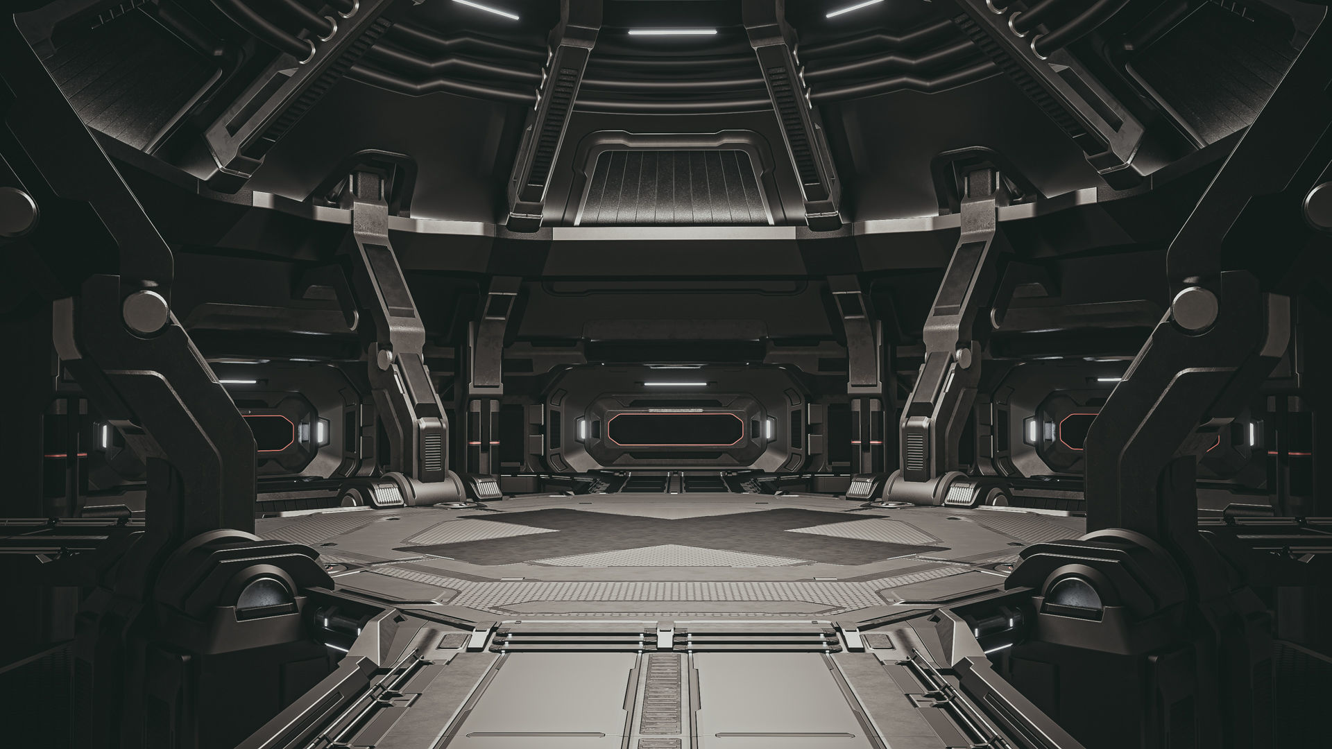 Sci-fi scene black abyss 3D model | CGTrader