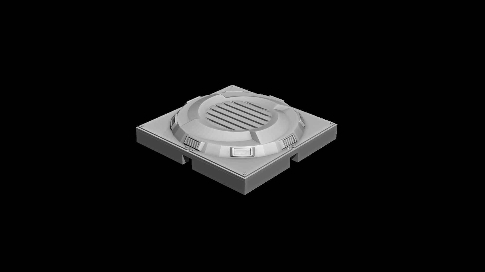 Modular Dungeon Tiles SciFi 3D model 3D printable | CGTrader