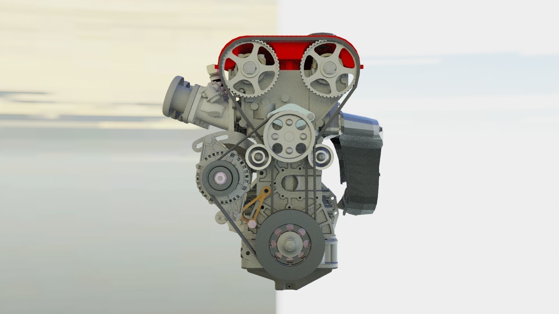 Mazda BPZE Engine 4 cylinder 16v mx5 3D model | CGTrader