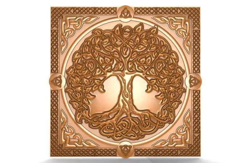 Celtic tree of life CNC 3D model 3D printable | CGTrader