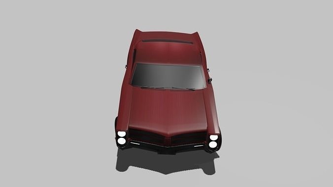 Red car 3D model | CGTrader