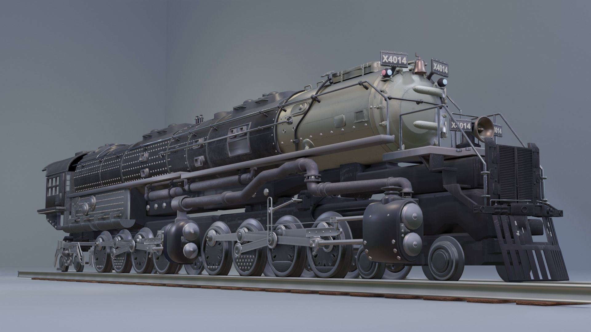 Union Pacific Big Boy number 4014 3D model | CGTrader
