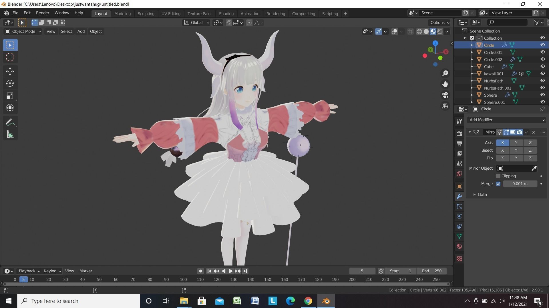 3D model kanna kamui VR / AR / low-poly | CGTrader