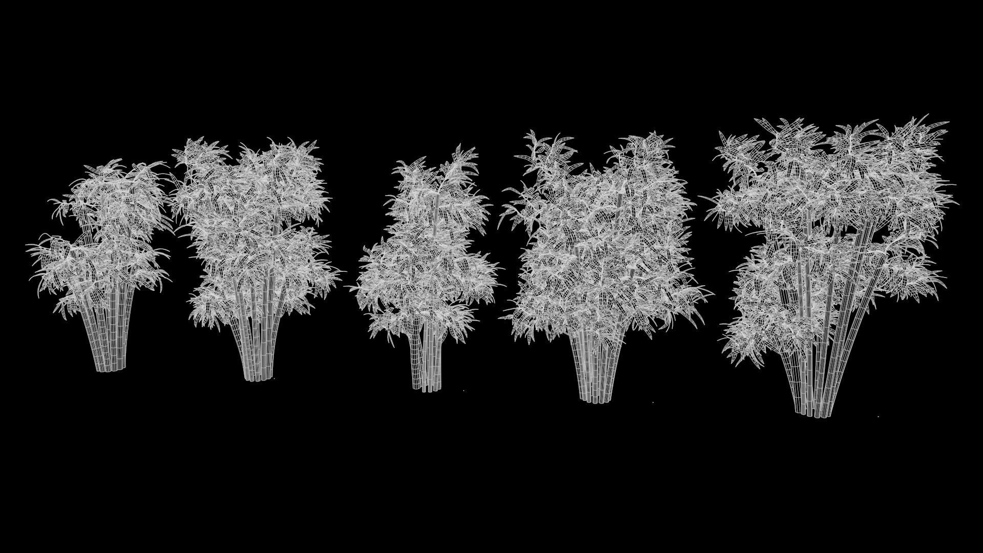 Bamboo tree Pack 3D model | CGTrader