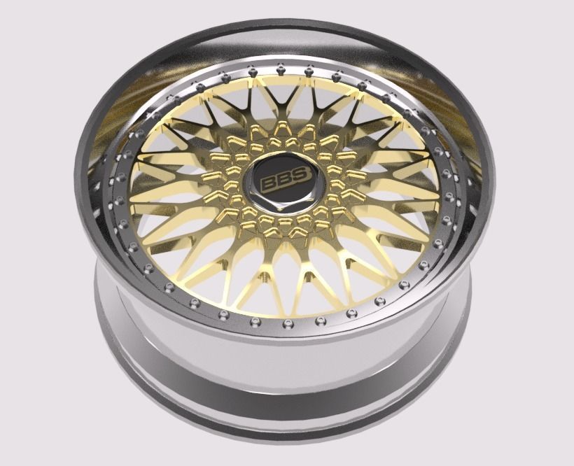 BBS RM rim with brakes and pneumatics 3D model 3D printable | CGTrader