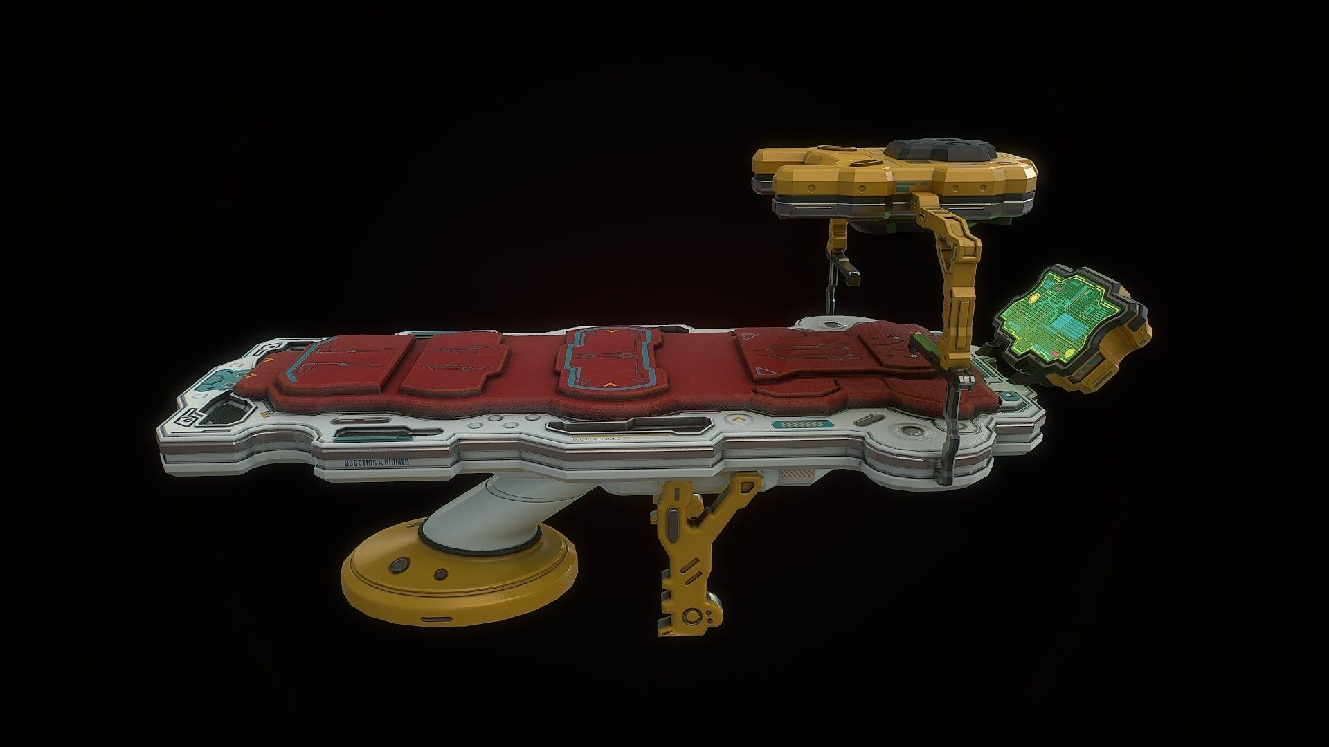 3D model Low poly sci fi medical table VR / AR / low-poly | CGTrader