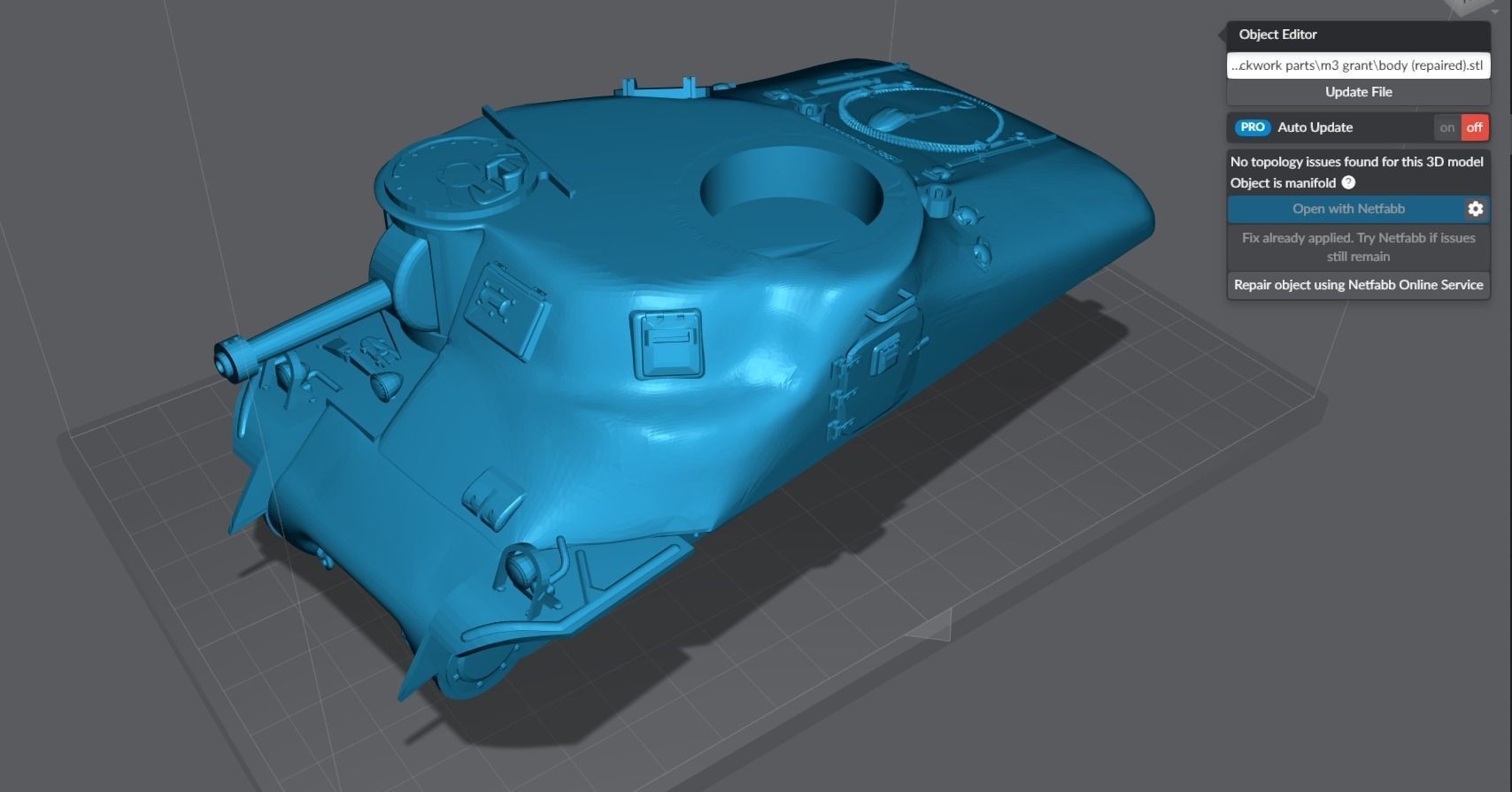 M3 Grant Cast Hull Scale model 3D model 3D printable | CGTrader