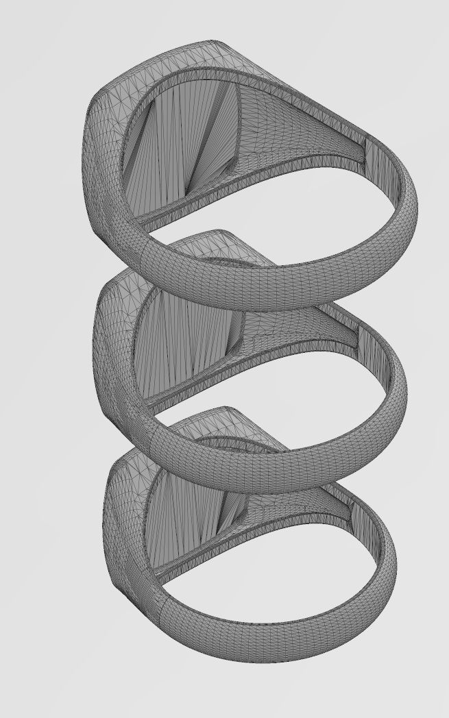 Key of life Stepped Square signet ring 3D model 3D printable | CGTrader