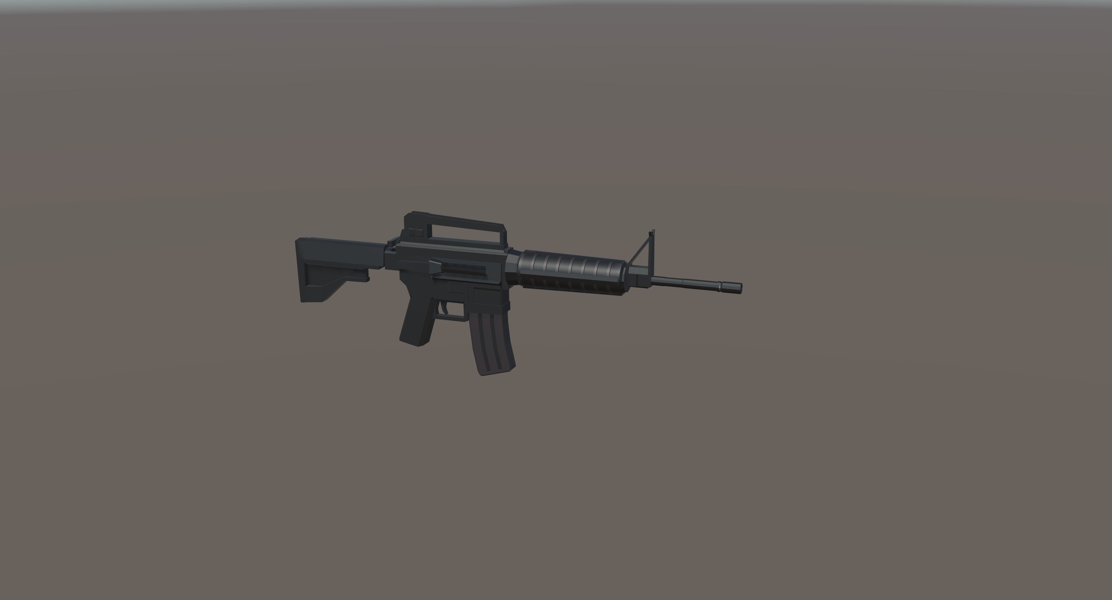 3D model M4A1 Carbine Kit Low Poly Game Ready VR / AR / low-poly | CGTrader