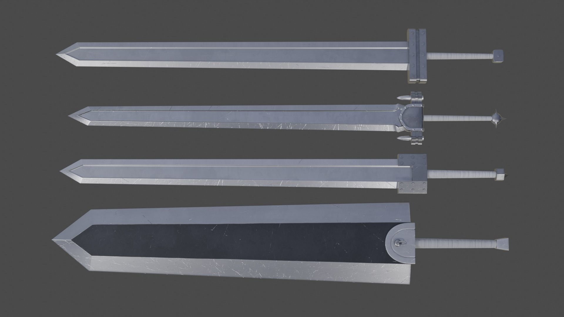 3D model Guts swords from Berserk VR / AR / low-poly | CGTrader