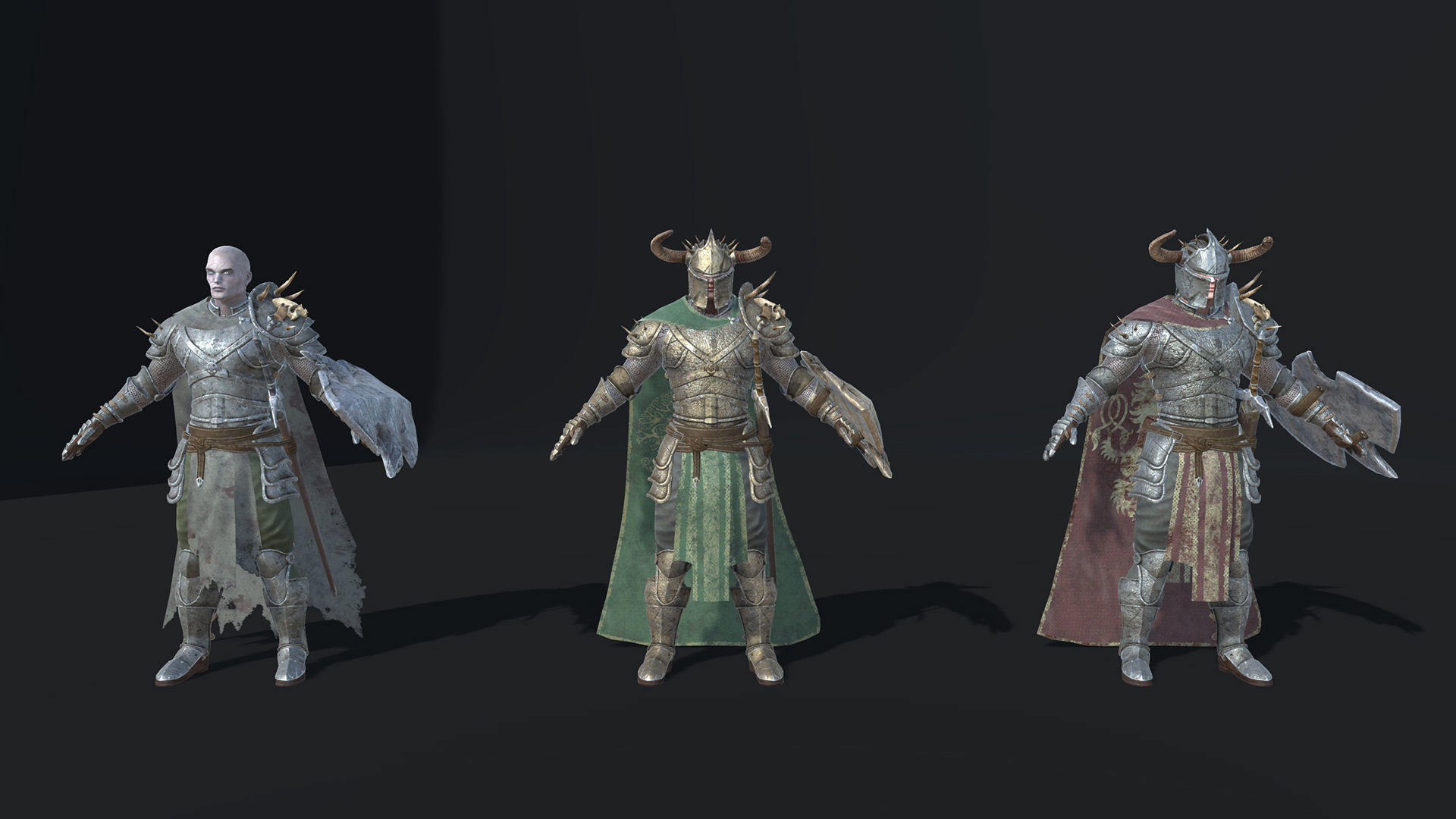 3D model Fallen Knight VR / AR / low-poly rigged animated | CGTrader