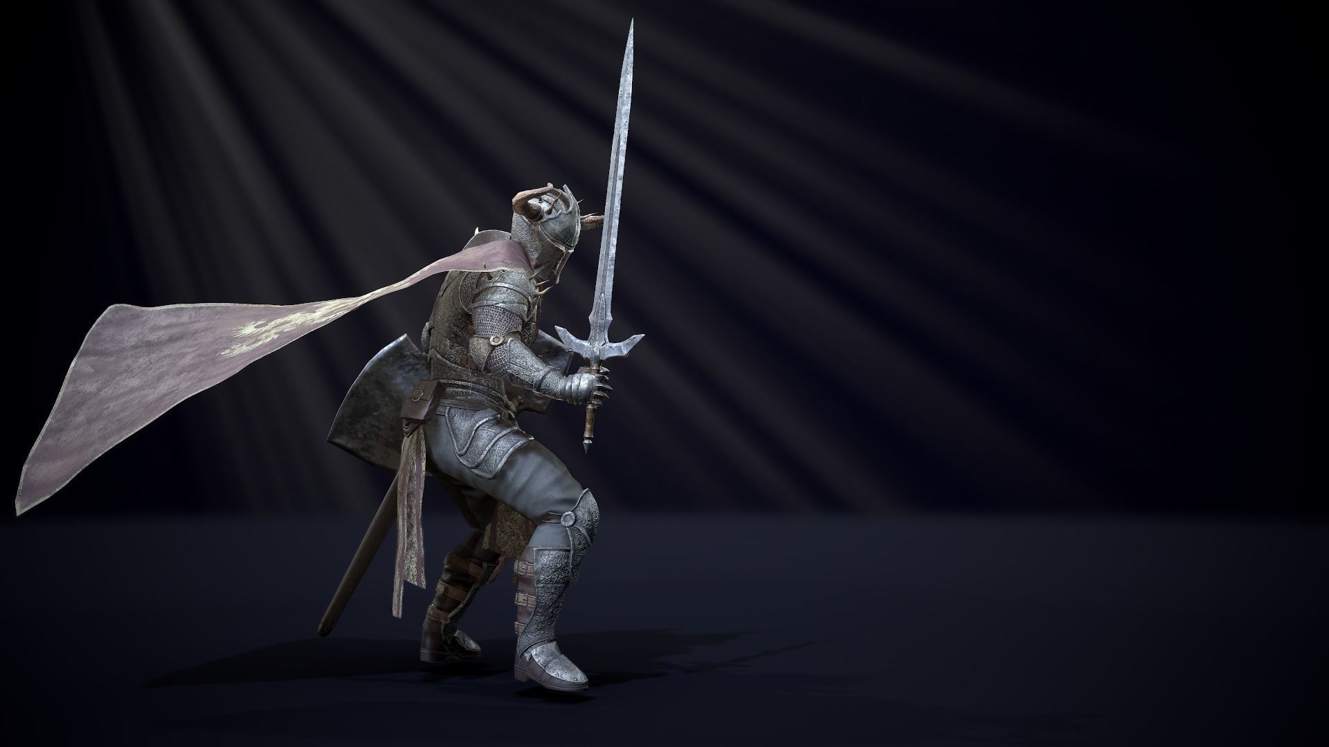 3D model Fallen Knight VR / AR / low-poly rigged animated | CGTrader