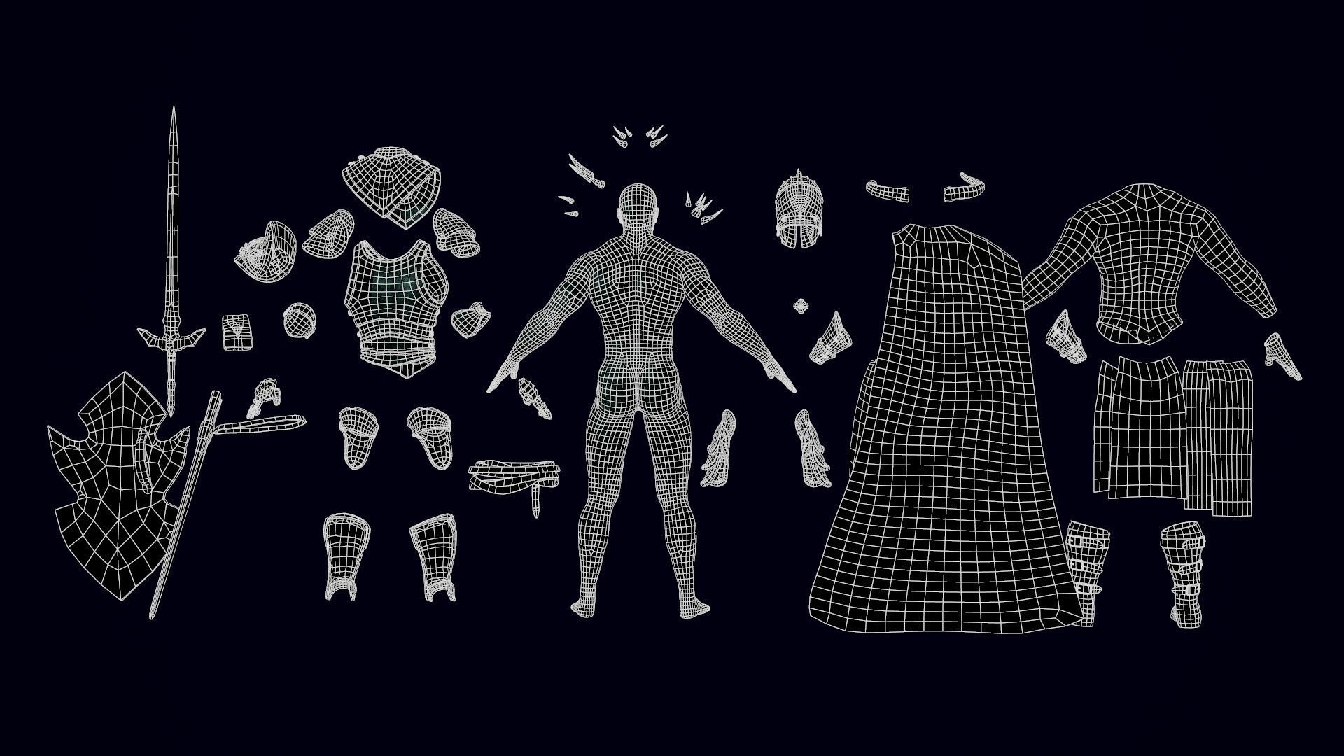 3D model Fallen Knight VR / AR / low-poly rigged animated | CGTrader