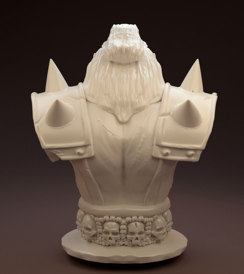 ork bust 3D model 3D printable | CGTrader