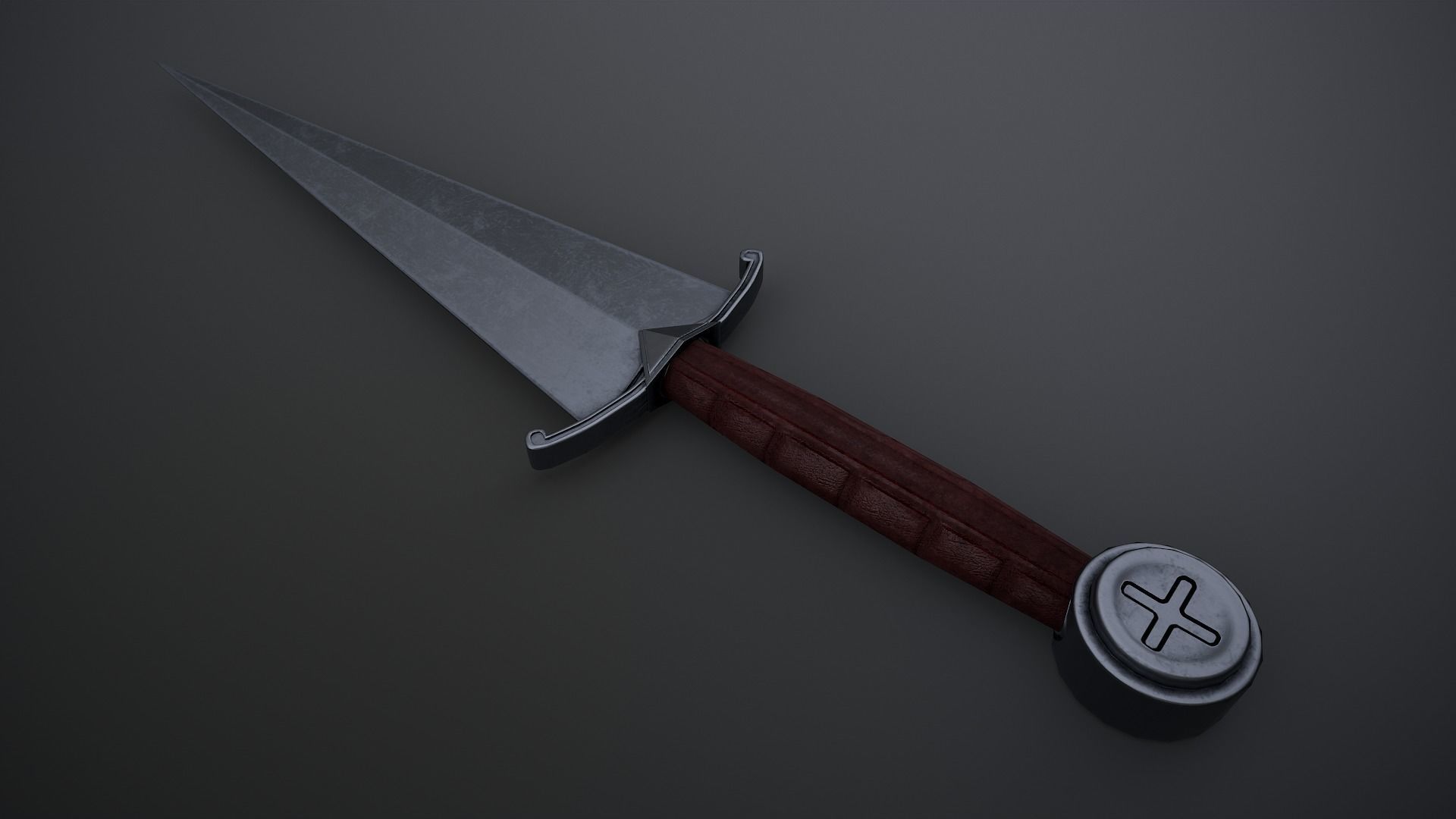3D model Anelace Dagger VR / AR / low-poly | CGTrader