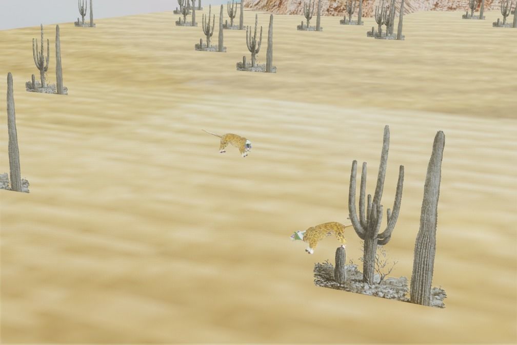 Desert Animal Scene free 3D model | CGTrader