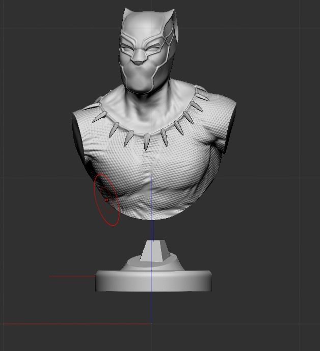 Black Panther Bust 3D model 3D printable | CGTrader