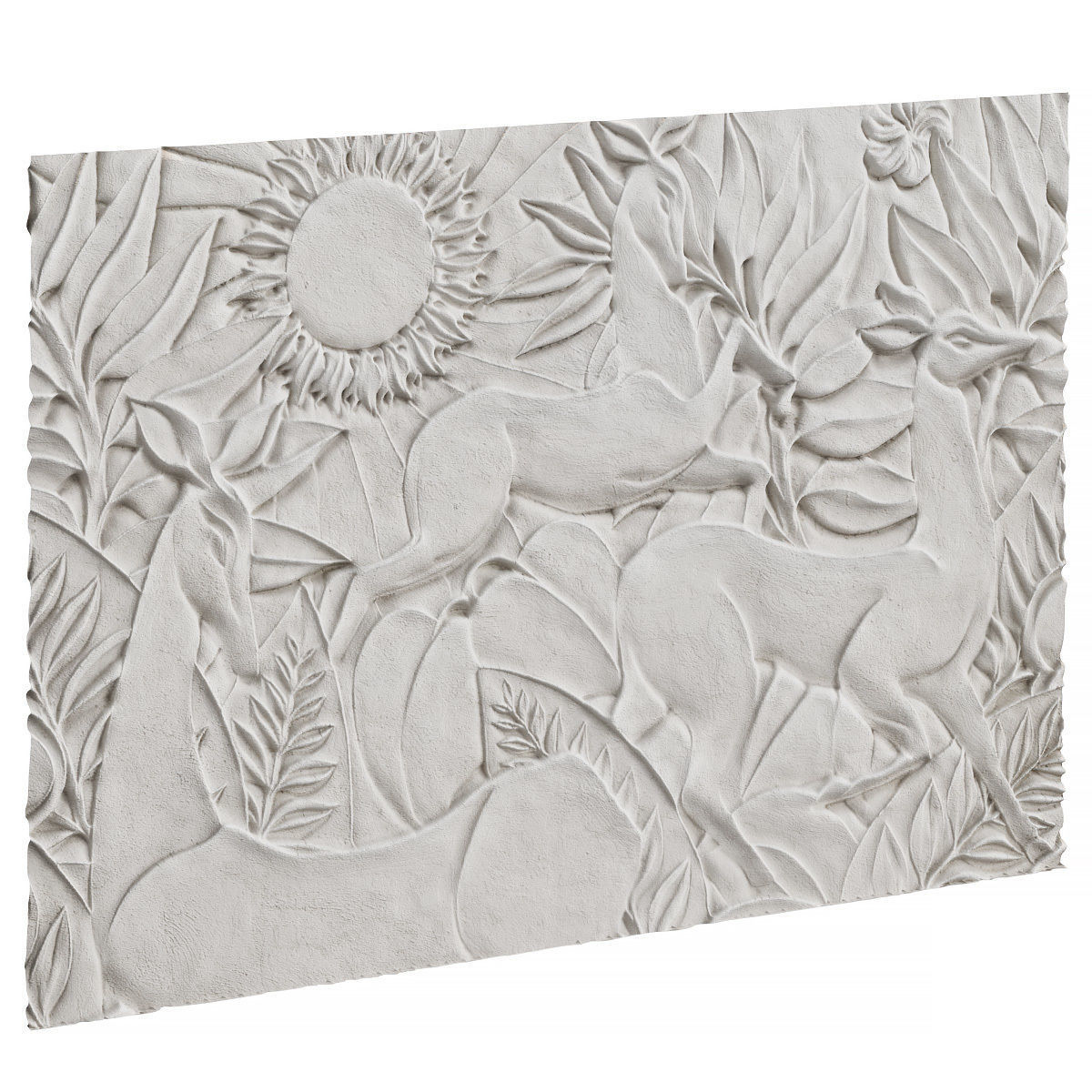 3D model Bas-relief with deer VR / AR / low-poly | CGTrader