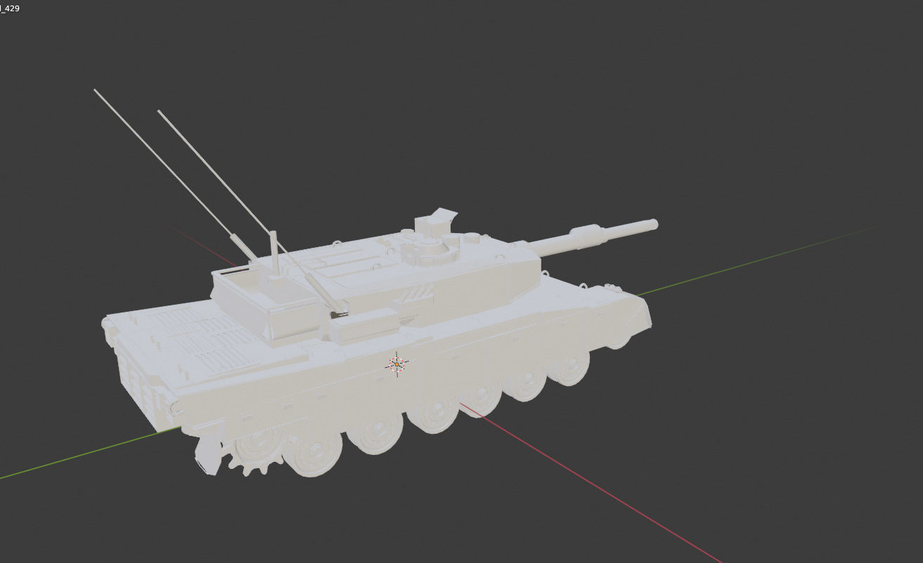 Type 90 Main Battle Tank free 3D model | CGTrader