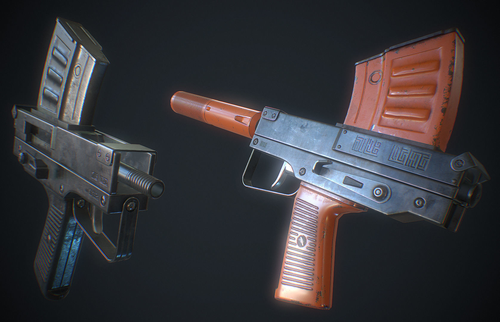 Silent Nail Gun free VR / AR / low-poly 3D model | CGTrader