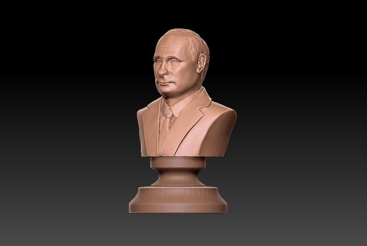 Vladimir Putin 3D model 3D printable | CGTrader