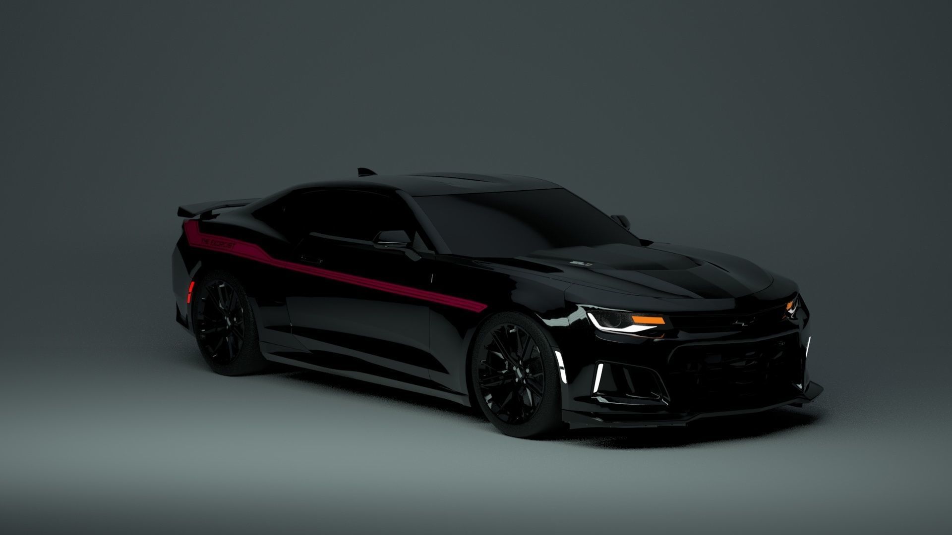 chevrolet camaro ZL1 Hennessey Exorcist 3D model | CGTrader