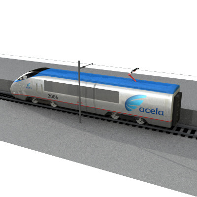 Acela Engine 3D Model .3ds .lwo .lw .lws - CGTrader.com