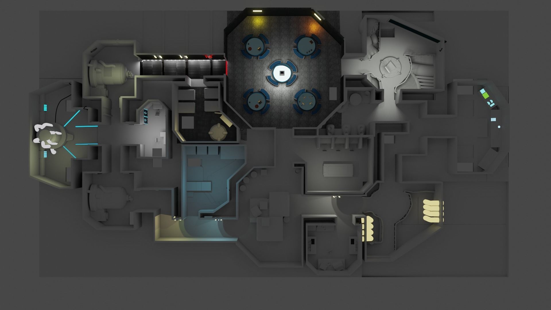 Among us Full 3D Map 3D model | CGTrader