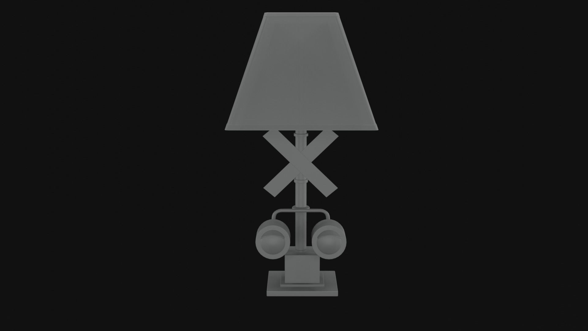 Railroad Crossing Lamp free 3D model | CGTrader
