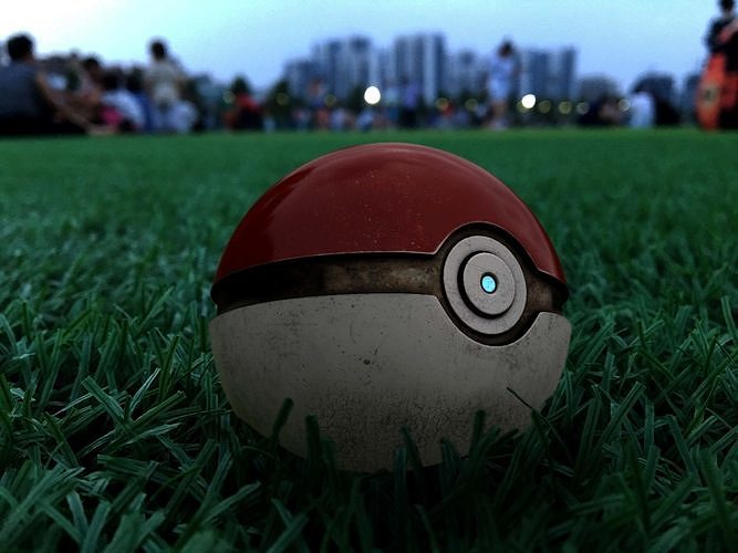 Pokeball realistik 3D model | CGTrader