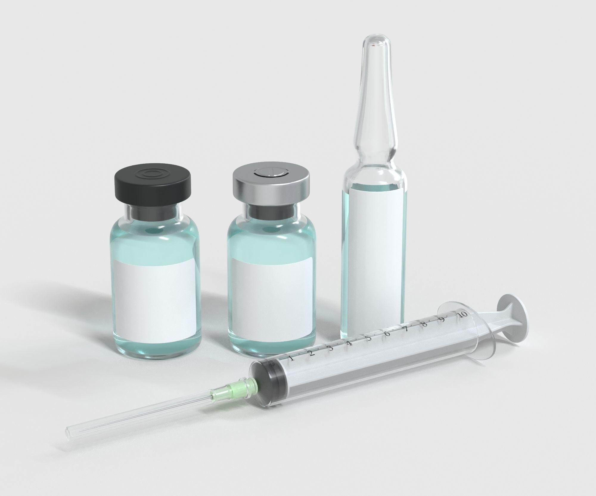 Vaccine Bottle 3D model | CGTrader