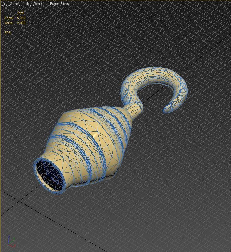 One Piece Sir Crocodile Cosplay Weapon replica prop 3D model 3D ...