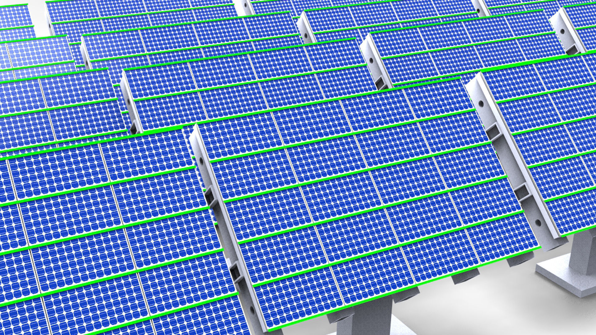 photovoltaic plant 3D model | CGTrader
