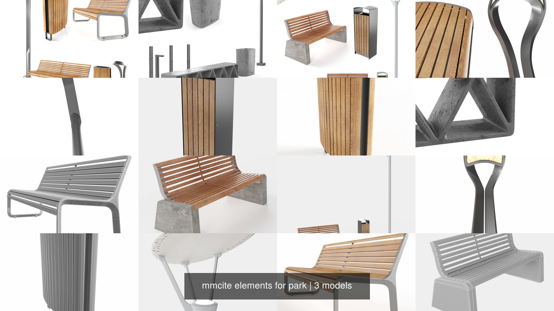 mmcite elements for park 3D Model Collection | CGTrader