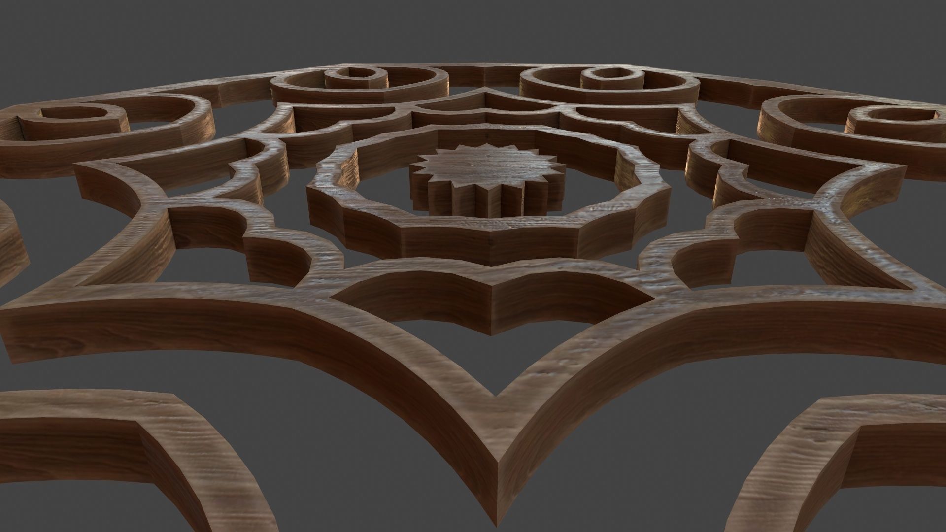 3D model DECO-001 Wooden Deco VR / AR / low-poly | CGTrader