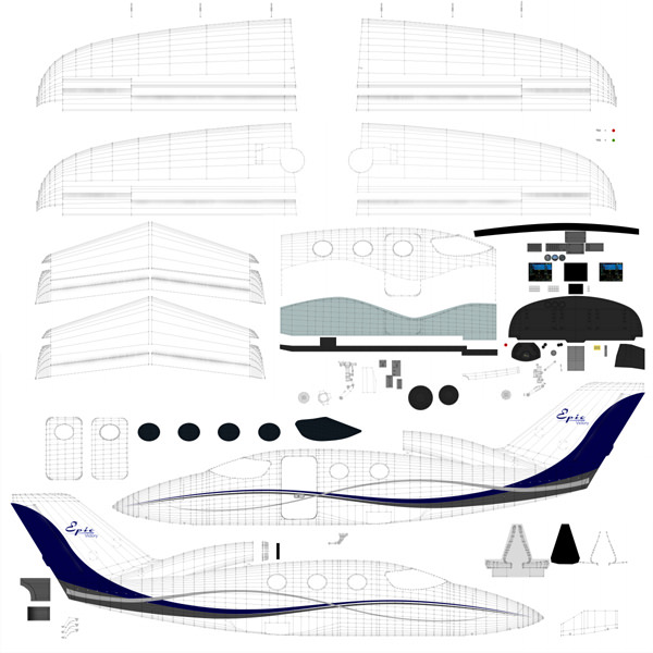 Epic Victory VLJ Very Light Jet 3D Model .3ds .lwo .lw .lws - CGTrader.com