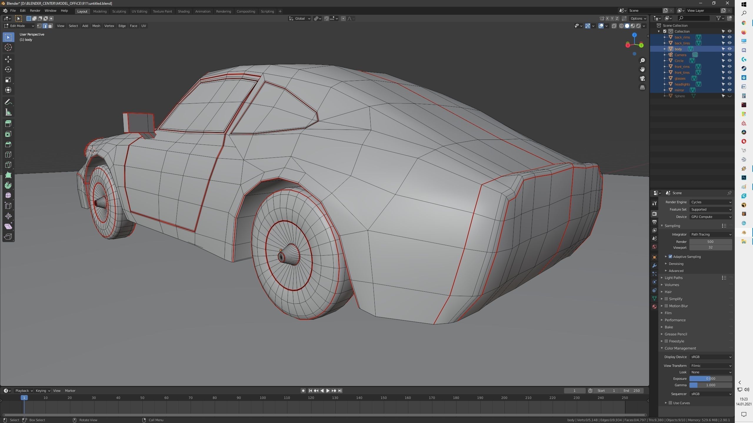 3D model Low Poly Dirty Car PBR VR / AR / low-poly | CGTrader
